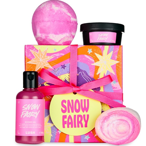 Lush | Bath & Body | New Lush Snow Fairy 4pc Gift Set Bath Bubble Bar ...